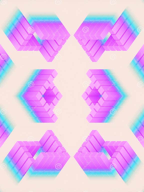 Modern Geometric Background with Pattern of Rectangular Shapes. 3d ...
