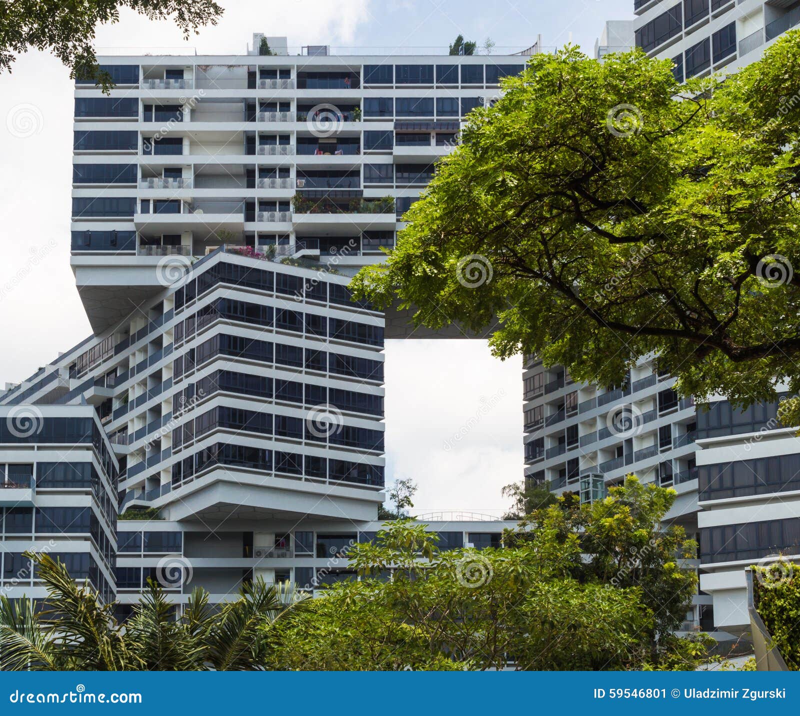 Modern geometric buildings stock image. Image of clear - 59546801