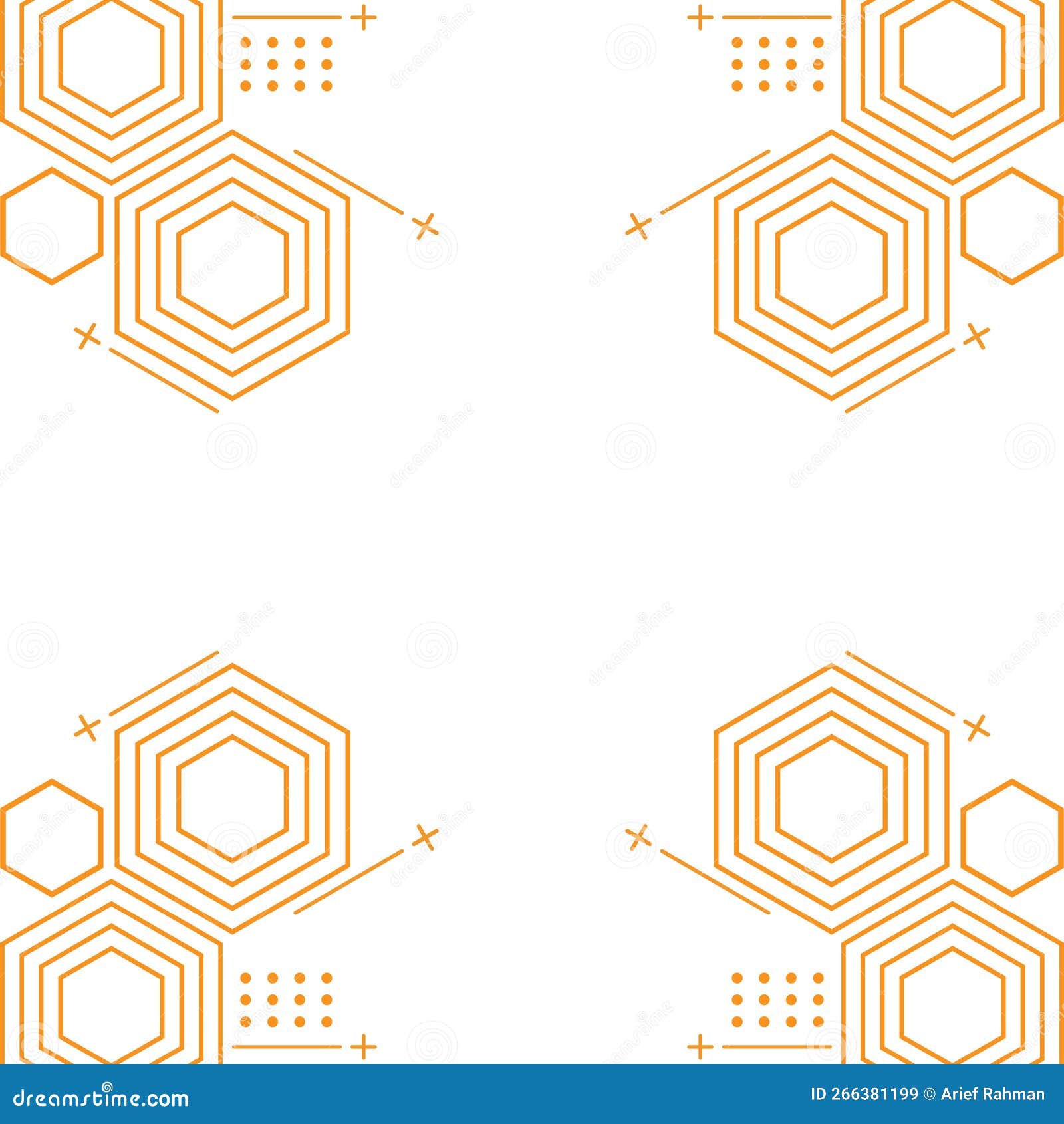 Modern Geometric Hexagonal Shape Design Stock Vector - Illustration of ...