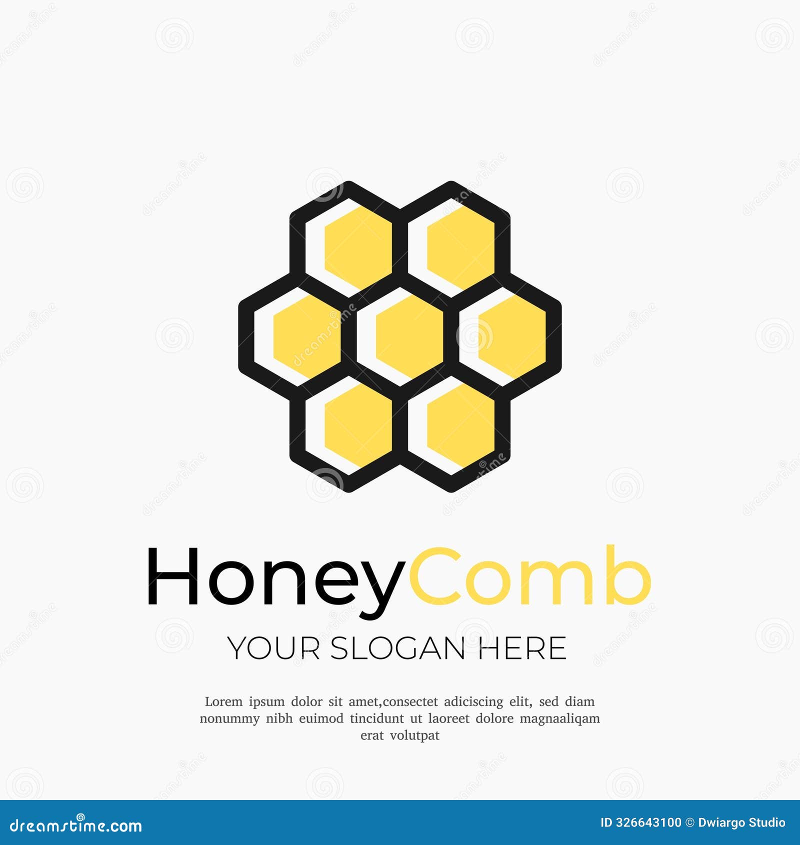 Honeycomb Logo, Leaf Honey Logo Icon Design Concept Royalty-Free ...