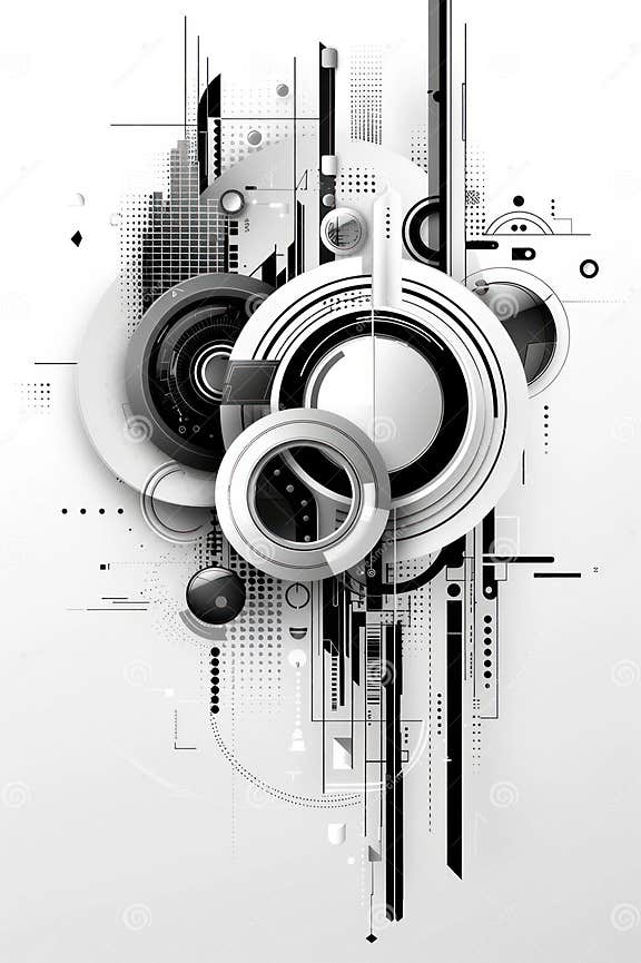 Modern Geometric Overlay Design in Elegant Low Contrast Featuring ...