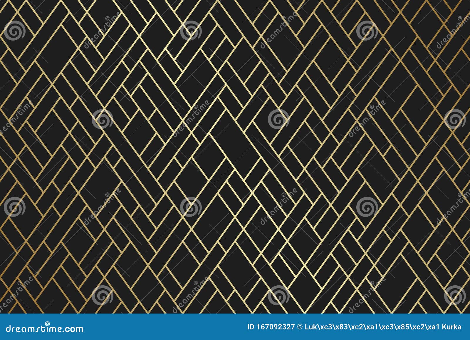 Modern Geometric Pattern with Gold Grid, Stripes and Lines, Abstract ...