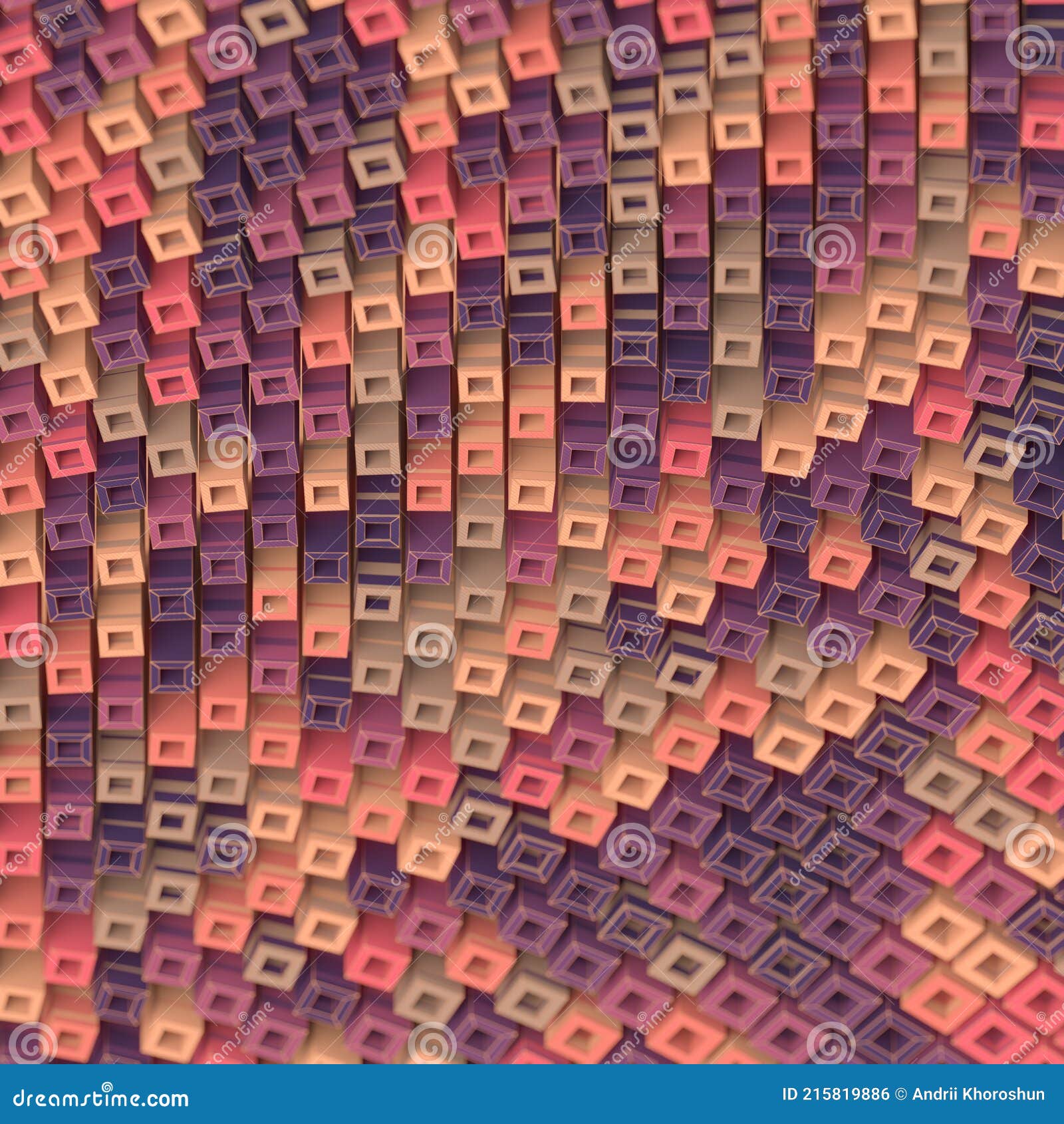 Modern Geometric Pattern of Rotated Boxes with a Striped Texture ...