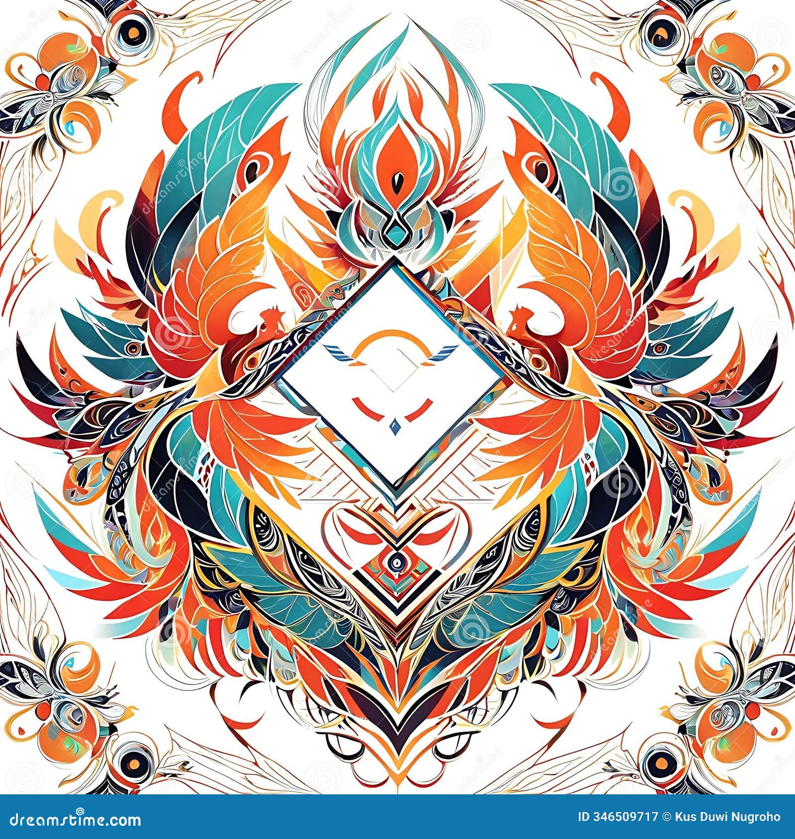 Geometric Phoenix Tattoo Design Unique Phoenix Tattoo Stock ...