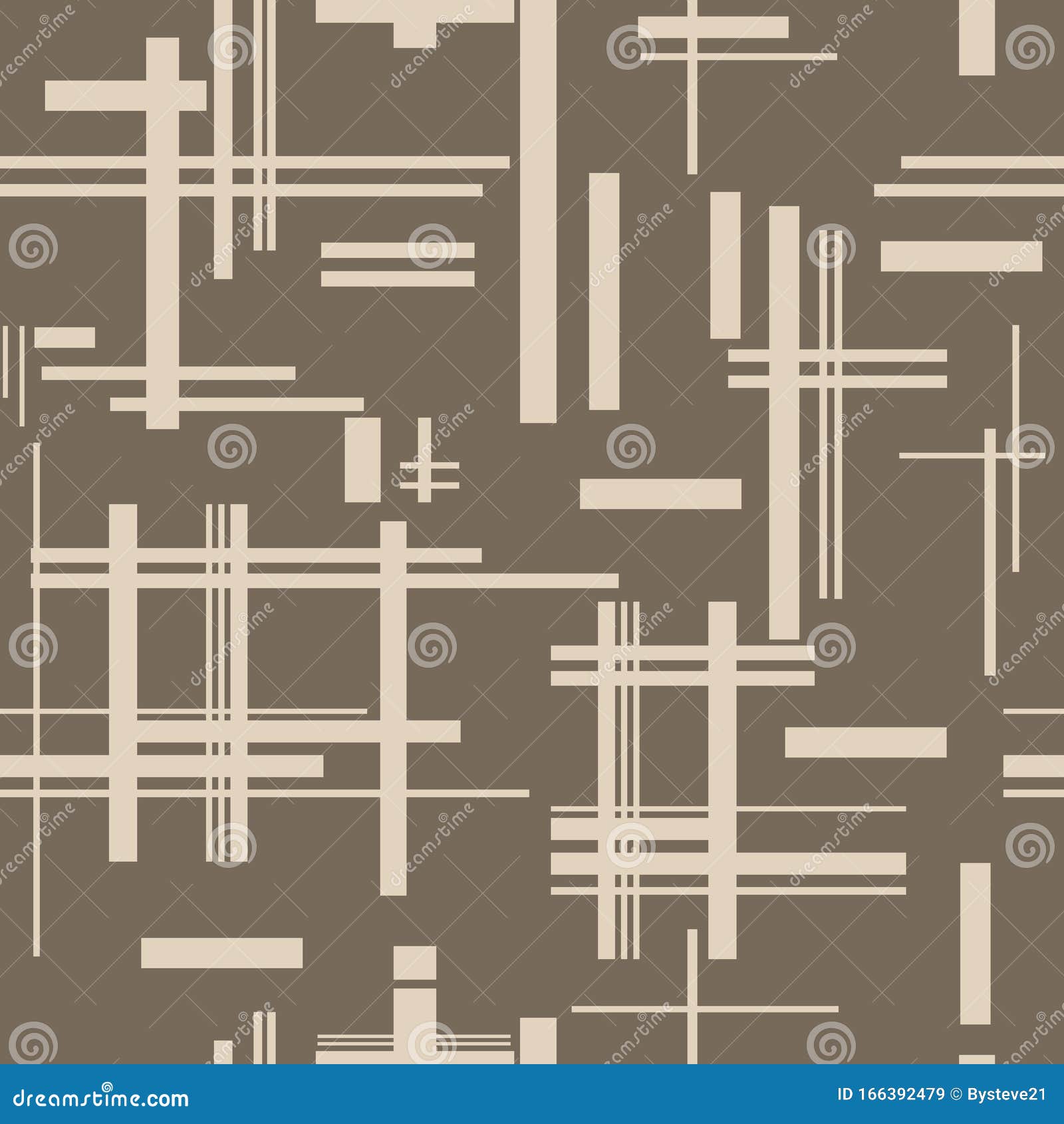 Modern Geometric Plaid Lines Seamless Pattern Stock Illustration ...
