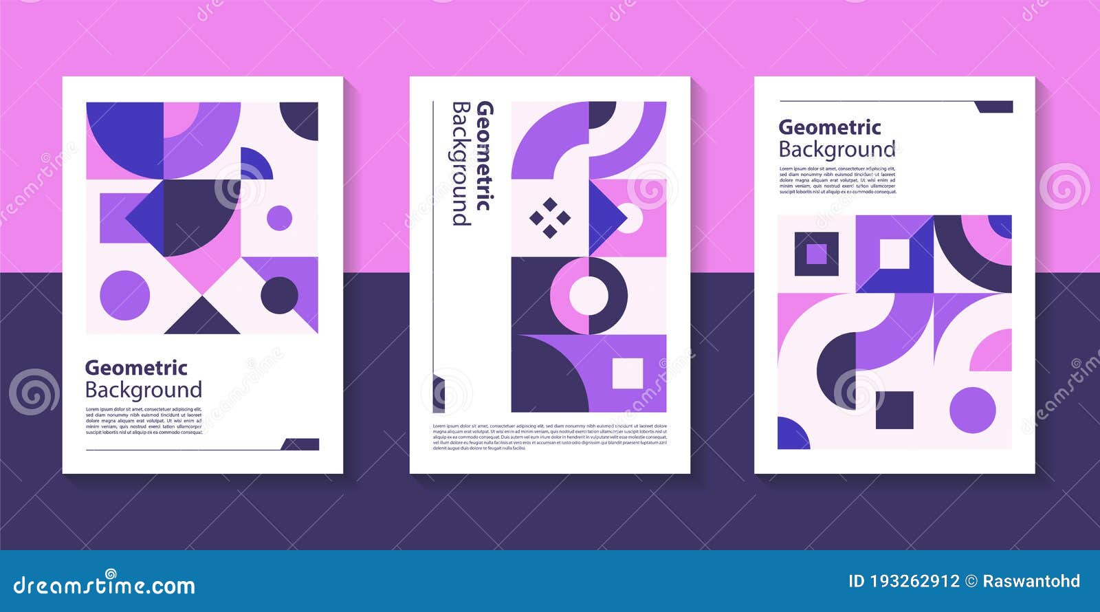 Modern Geometric Poster Background Design with Abstract Shape Stock ...