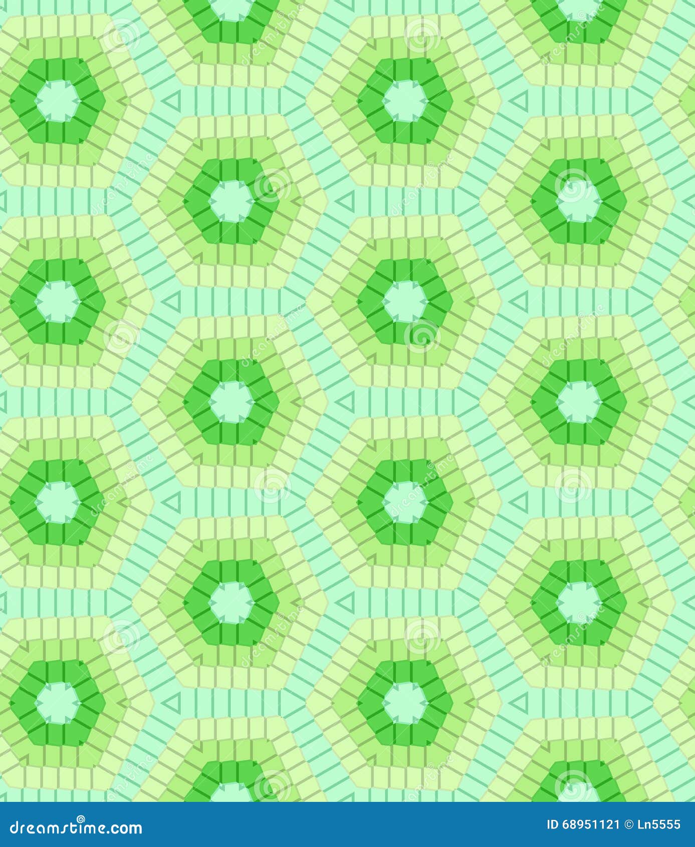 Modern Geometric Seamless Pattern in Green Colors Stock Vector ...
