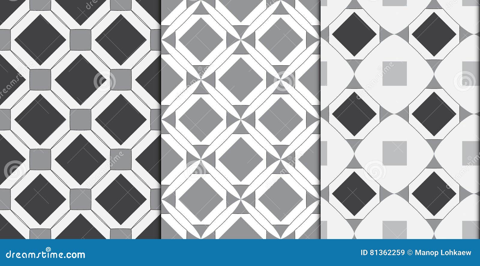 Modern Geometric Seamless Patterns Abstract Background Stock Vector ...