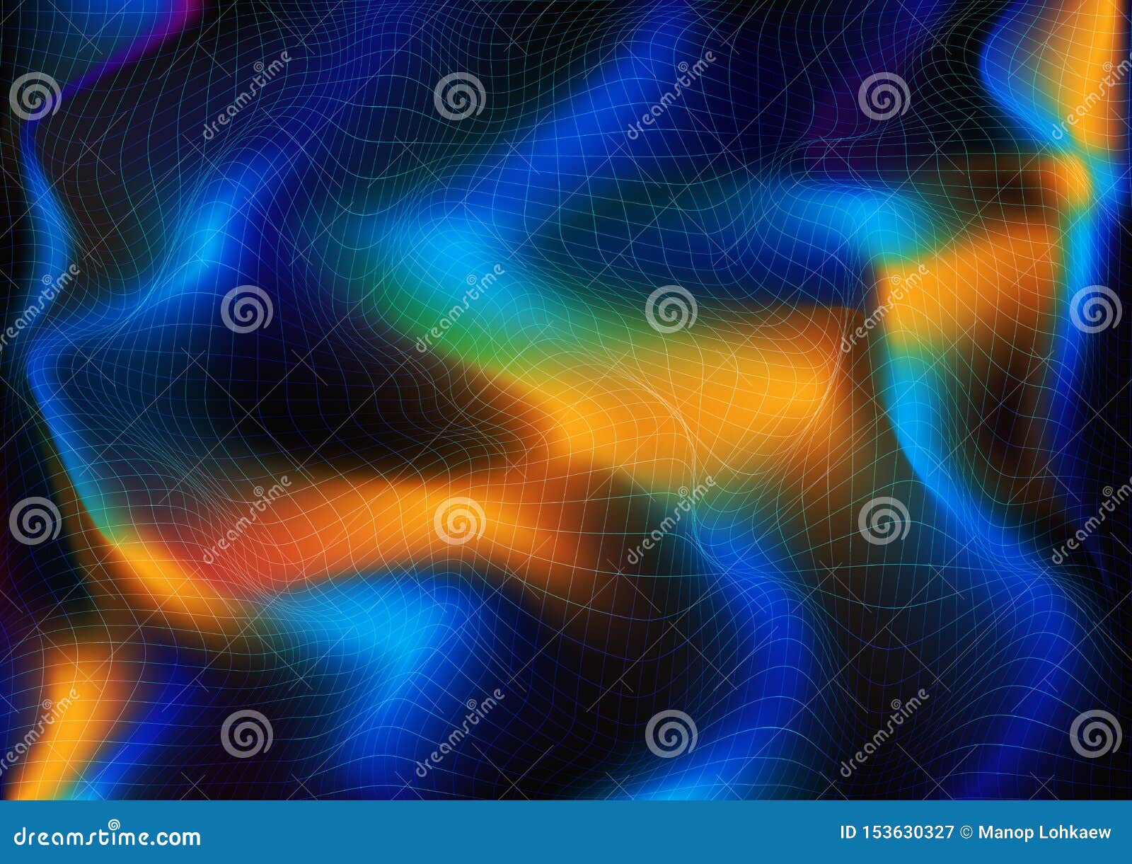 Modern Geometric Shape Grid Wave Abstract Background Vector ...