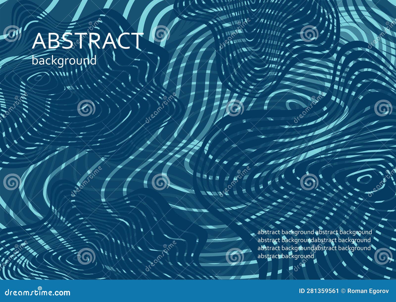 Modern Geometric Shapes. Curve Concentric Circles. Grid Textures ...