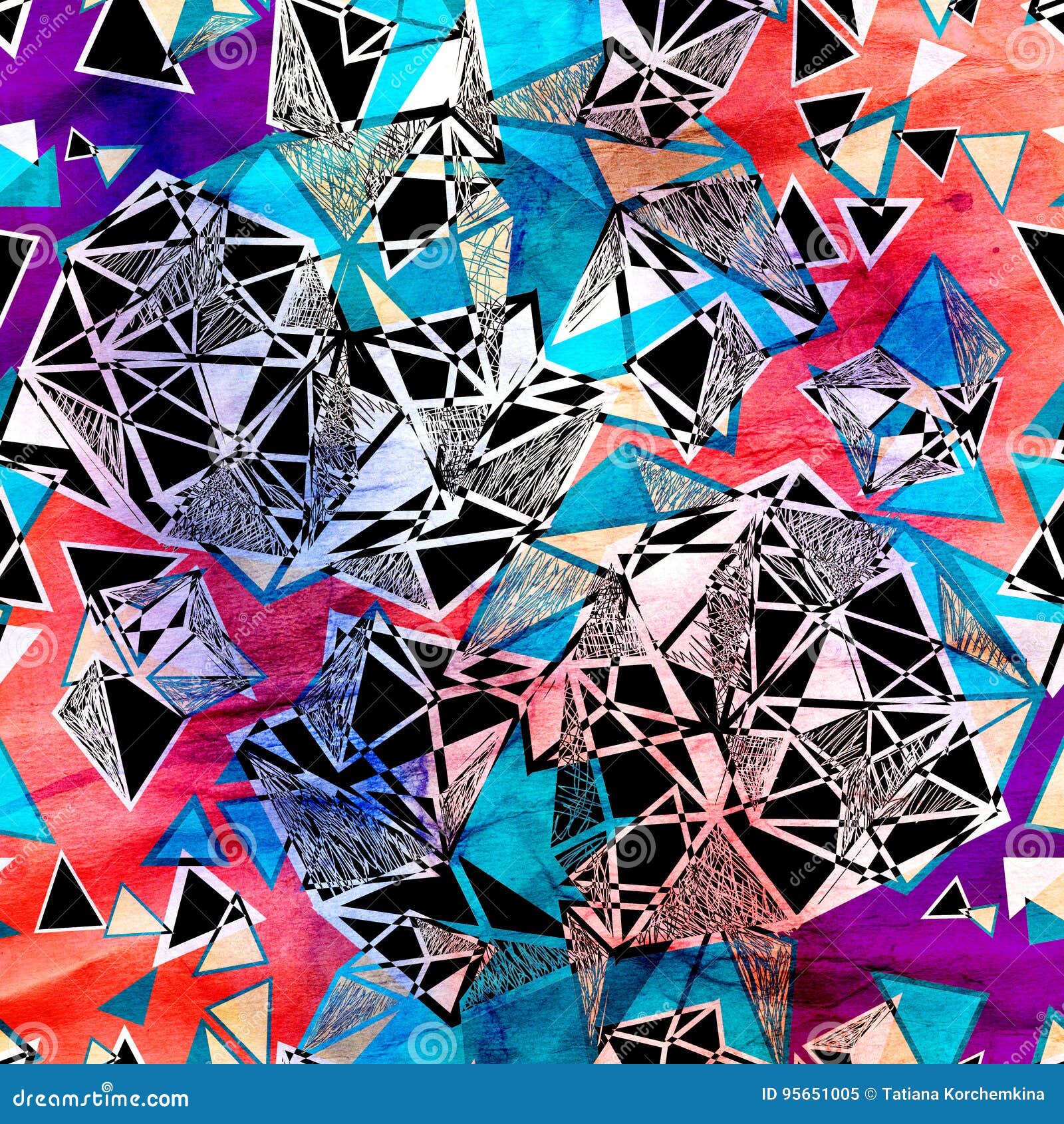 Modern Geometric Triangular Background Stock Illustration ...