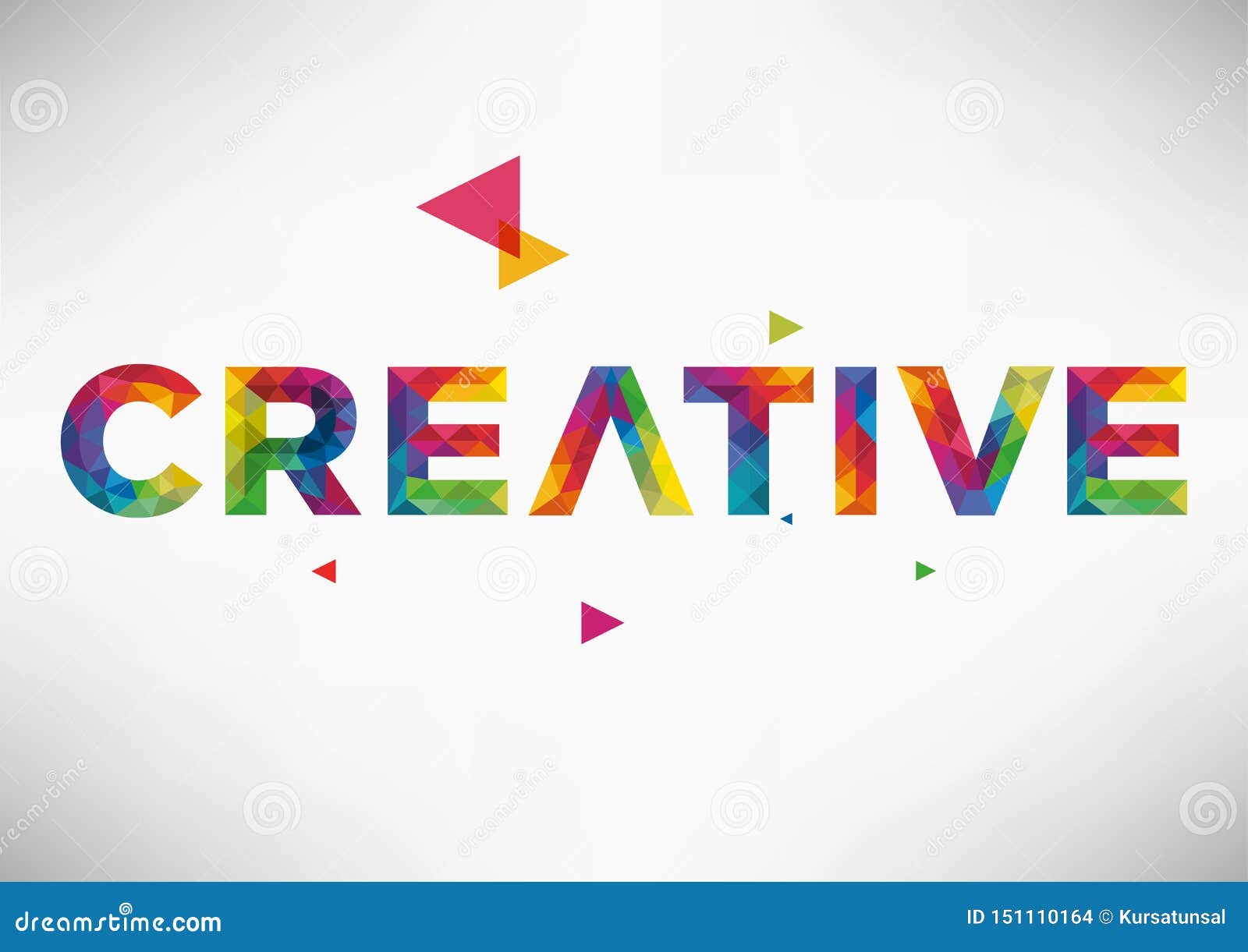 Modern Geometric Vector Design with Creative Word Stock Vector ...