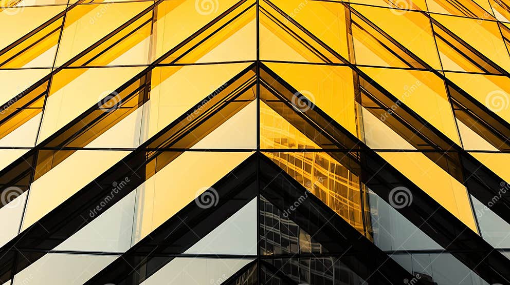 Modern geometric yellow stock illustration. Illustration of background - 317276245