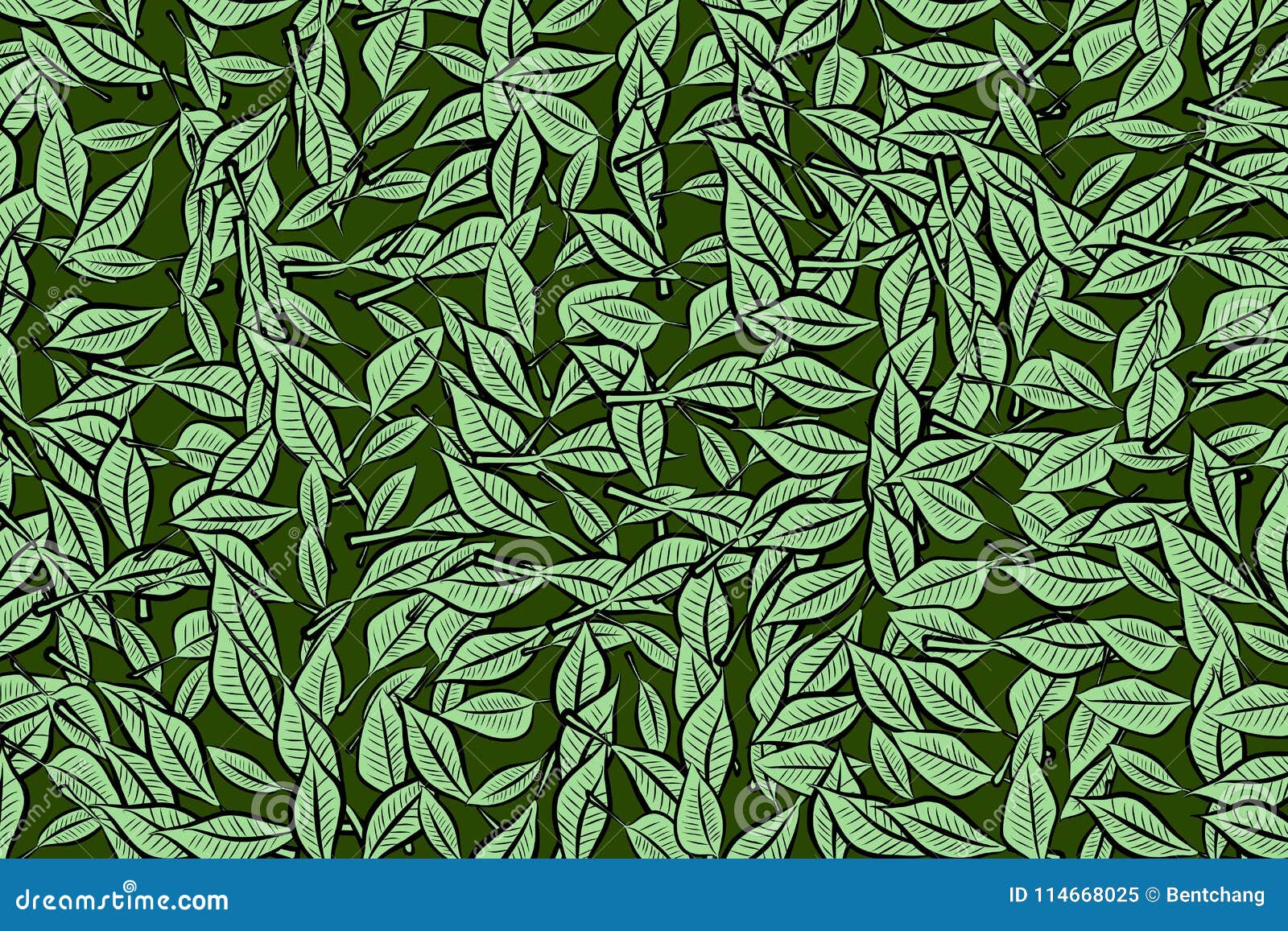 Modern Geometrical Leaves Drawing Background Pattern Abstract. White ...