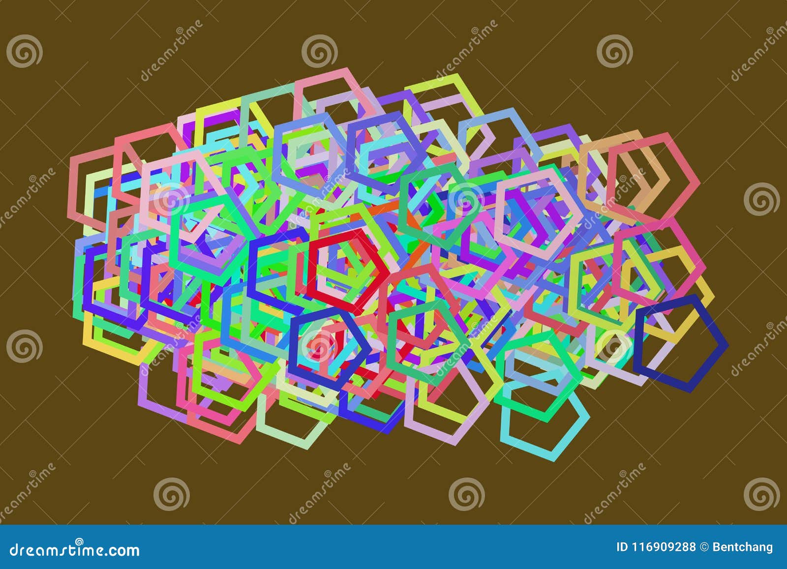 Modern Geometrical Pentagon Background Pattern Abstract. Canvas ...