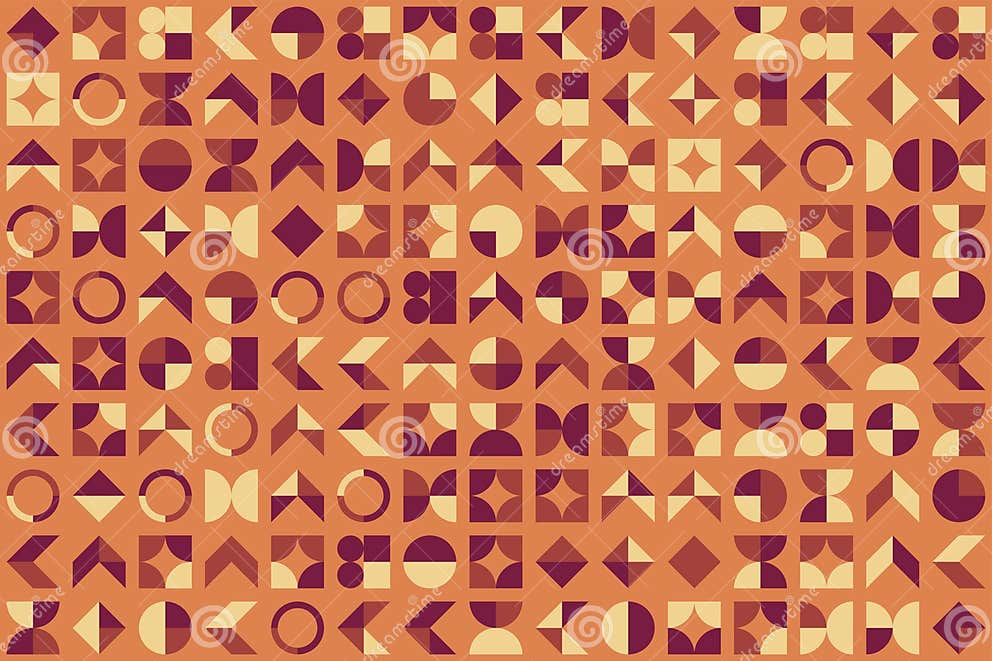 Modern Geometry Composition Artwork with Simple Shapes and Basic Forms ...