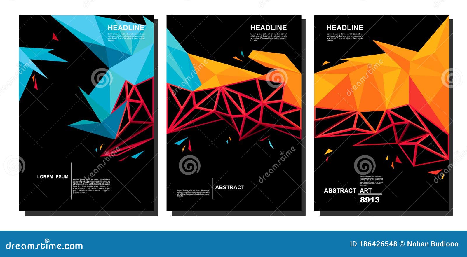 Modern Geometry Polygons Line Design Stock Illustration - Illustration ...