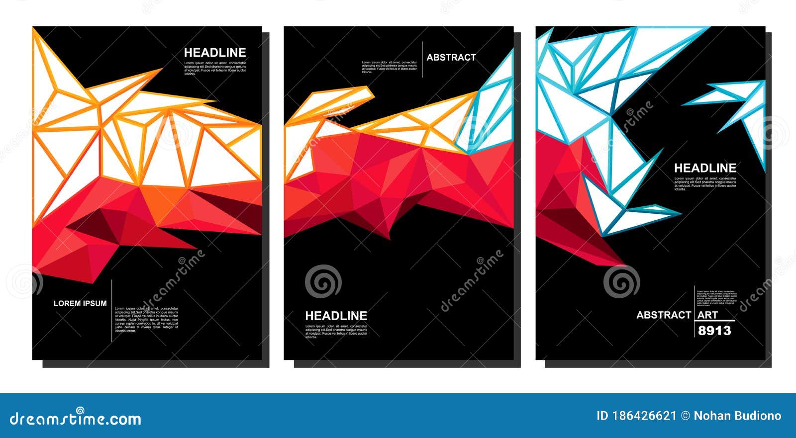 Modern Geometry Polygons Line Design Stock Illustration - Illustration ...