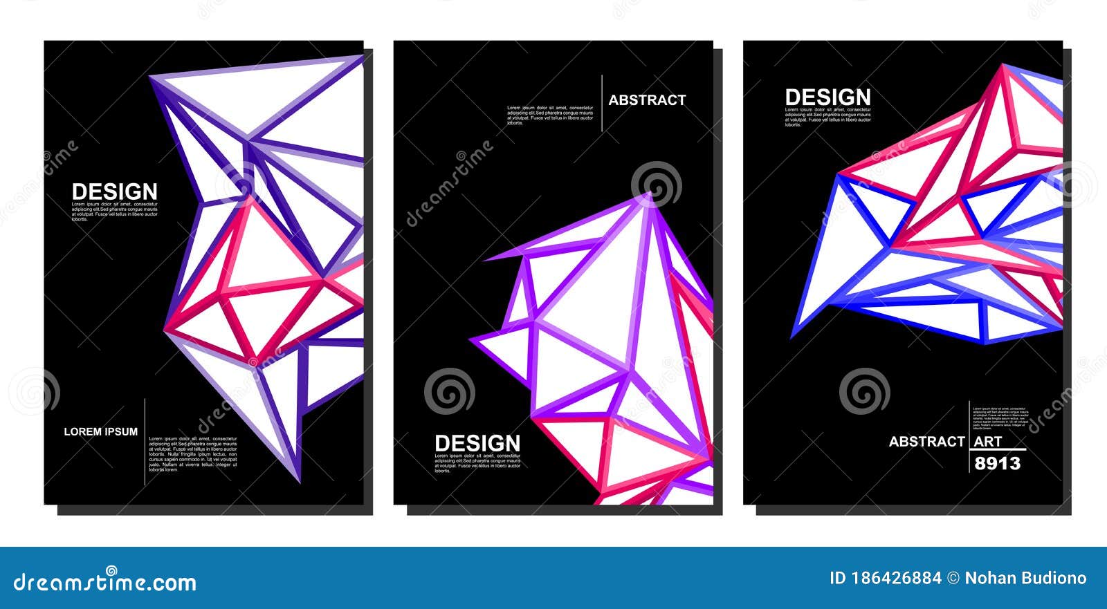 Modern Geometry Polygons Line Design Stock Illustration - Illustration ...