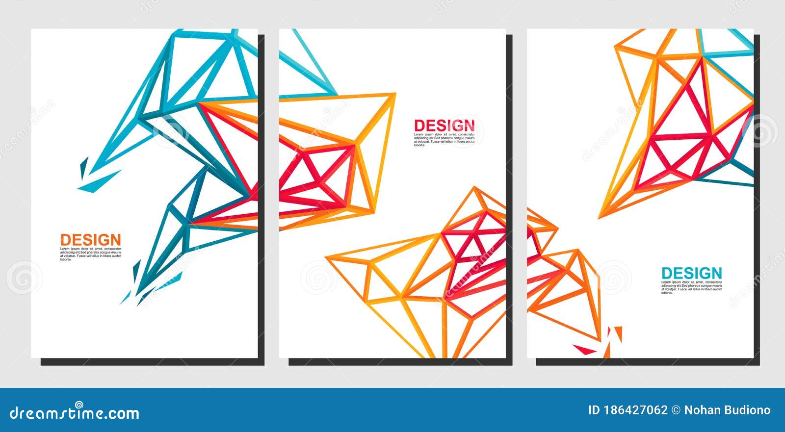 Modern Geometry Polygons Line Design Stock Illustration - Illustration ...