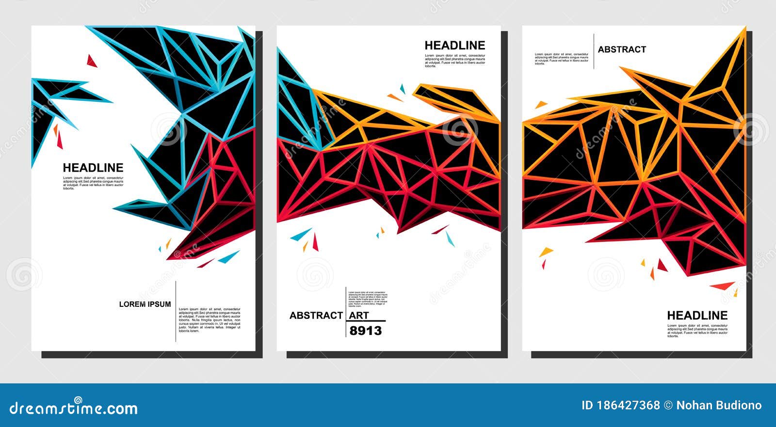 Modern Geometry Polygons Line Design Stock Illustration - Illustration ...