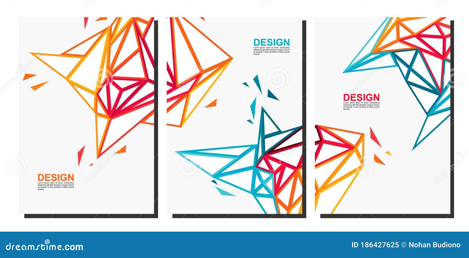 Modern Geometry Polygons Line Design Stock Illustration - Illustration ...