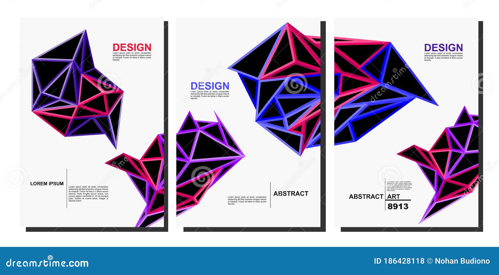 Modern Geometry Polygons Line Design Stock Illustration - Illustration ...