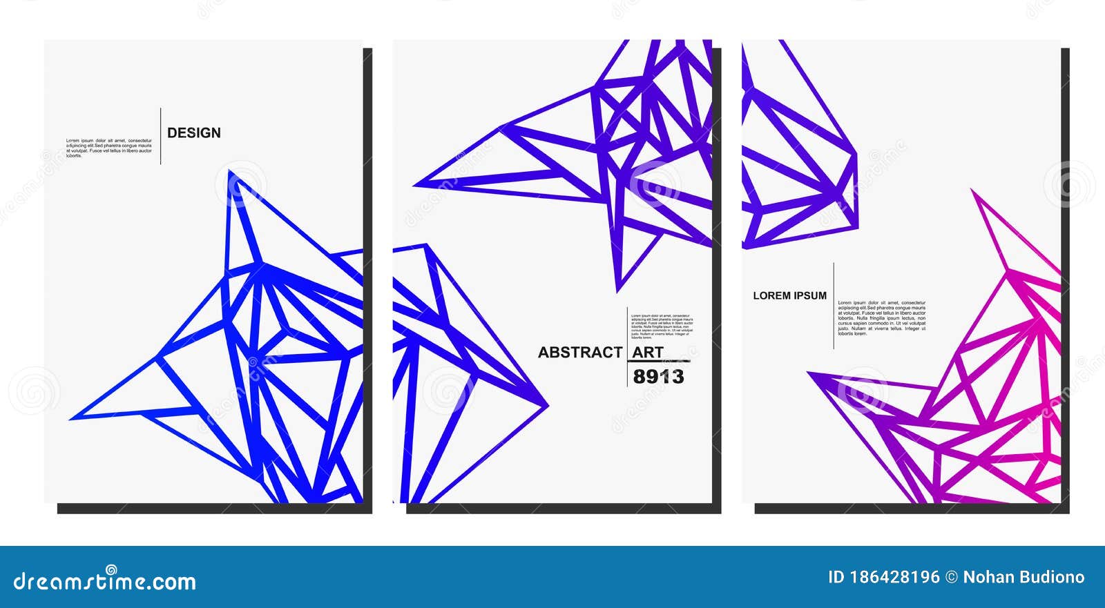 Modern Geometry Polygons Line Design Stock Illustration - Illustration ...