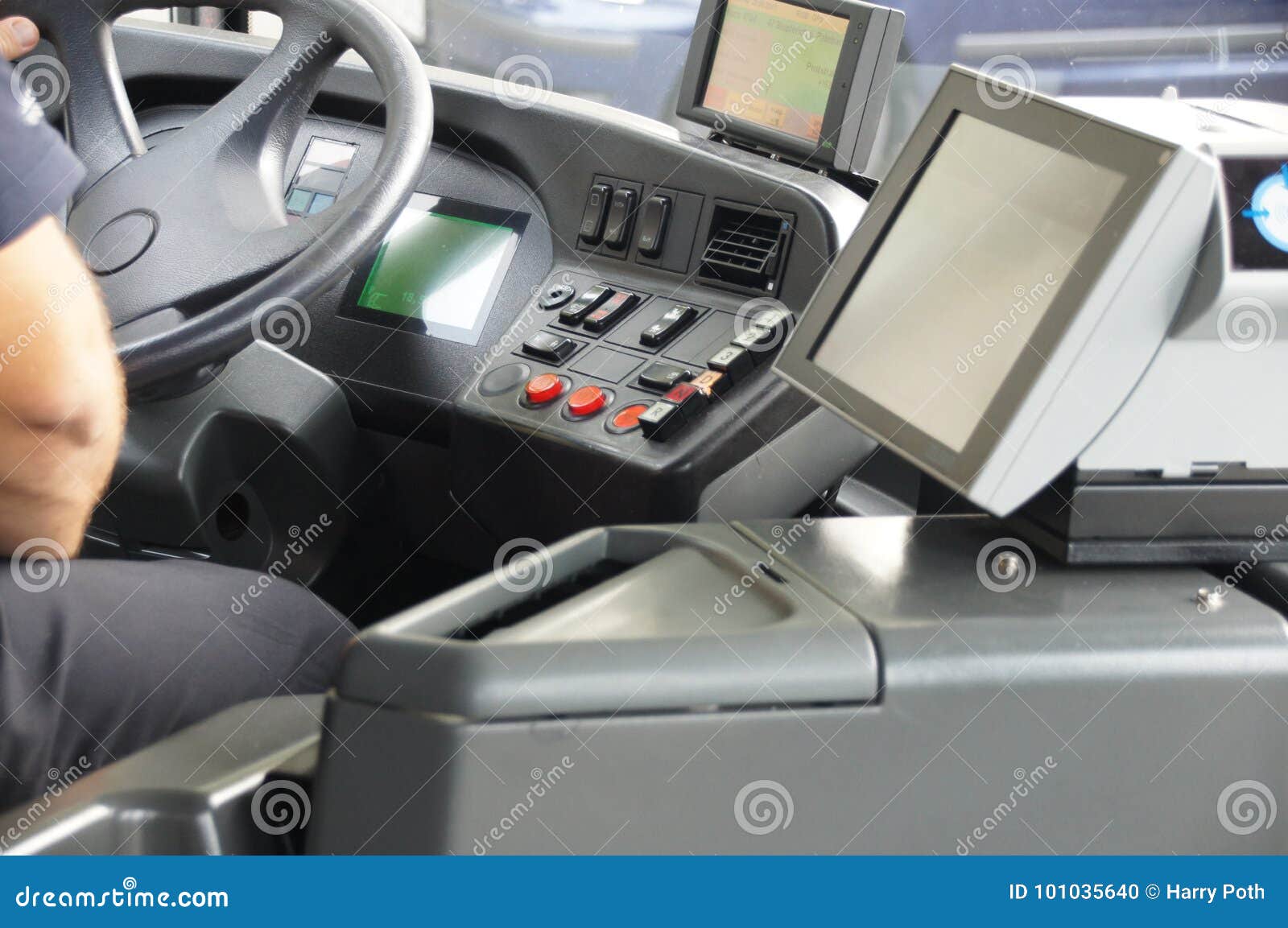 Modern German bus cockpit stock photo. Image of modern - 101035640