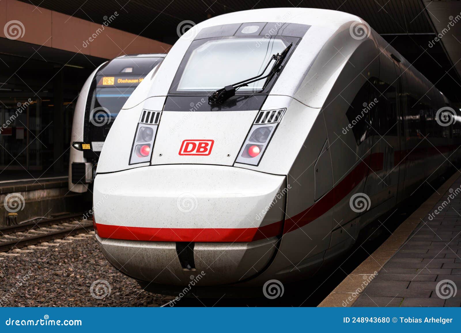 A modern german ice train editorial image. Image of rhinewestphalia ...