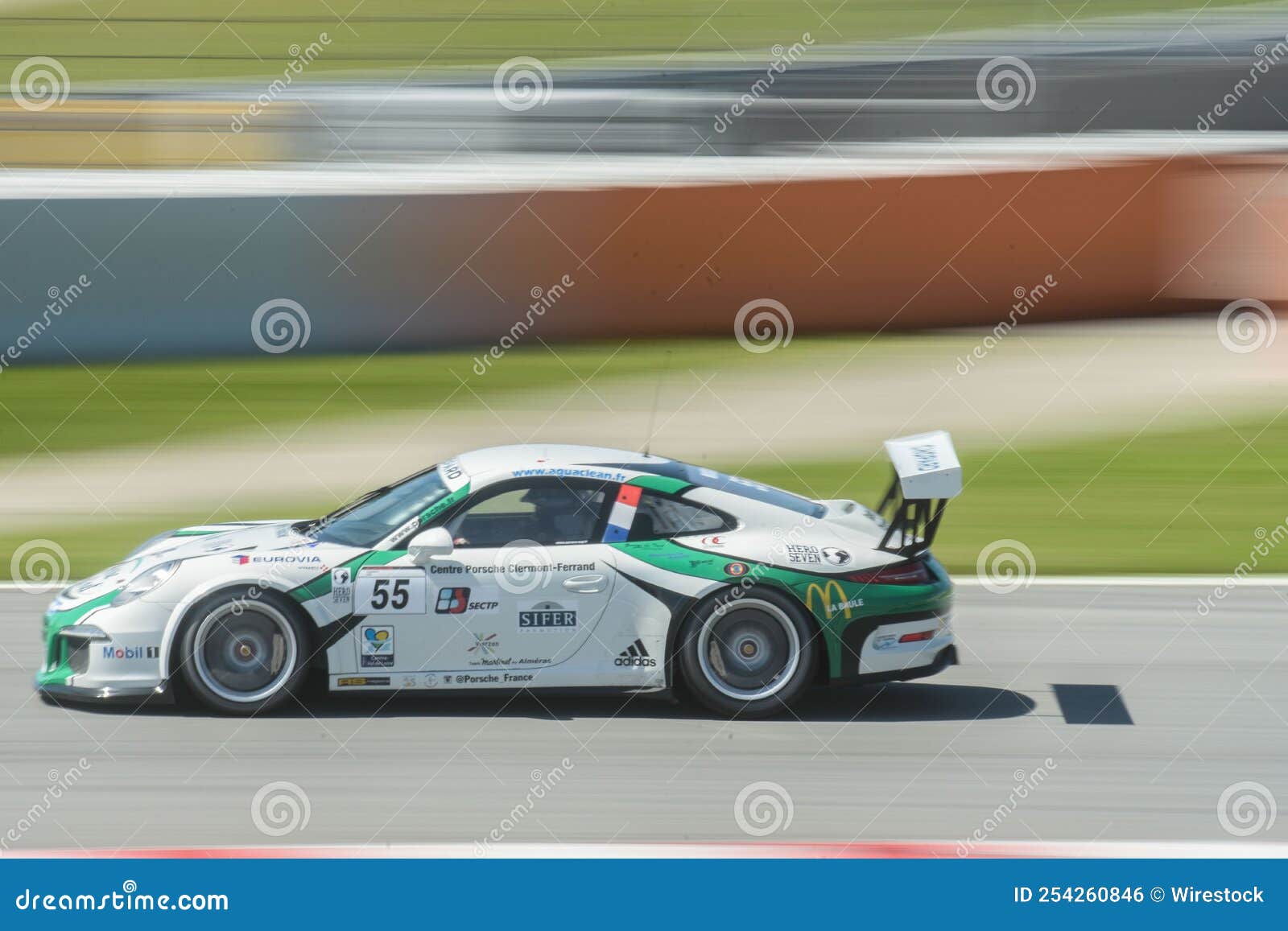 Modern Germany Fast Car Porsche 911 Driving in the Track Editorial ...