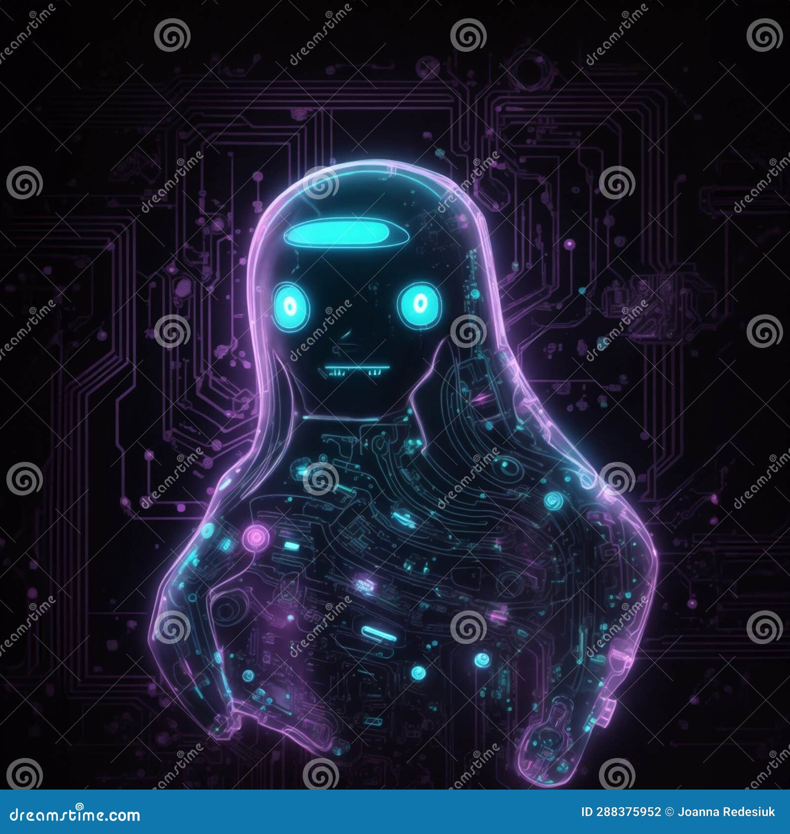 Modern Ghost of Computer, and, Internet or Electronics on Cpu ...