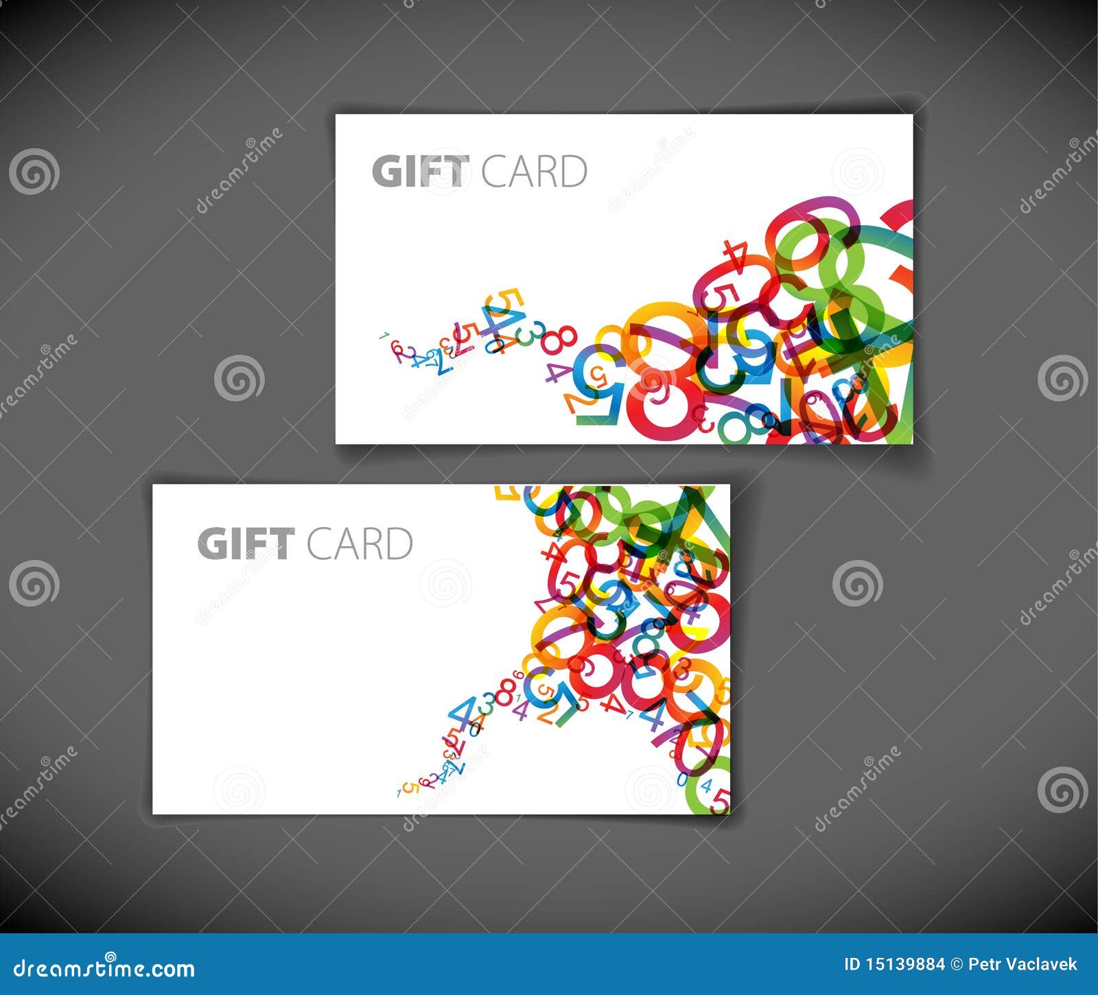Modern gift card templates stock illustration. Illustration of computer ...