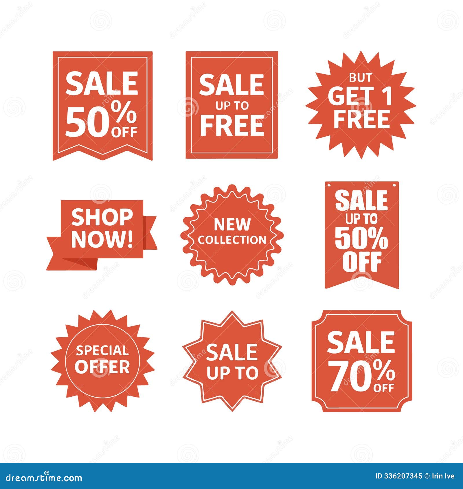 Modern Gift Voucher Template with Flat Design Stock Illustration ...