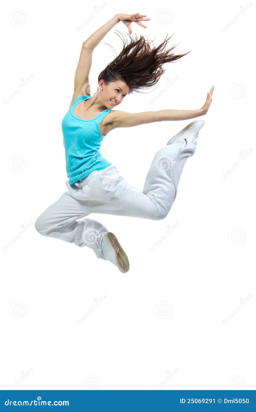 Modern Girl Jumping Dancing Stock Image - Image of master, party: 25069291
