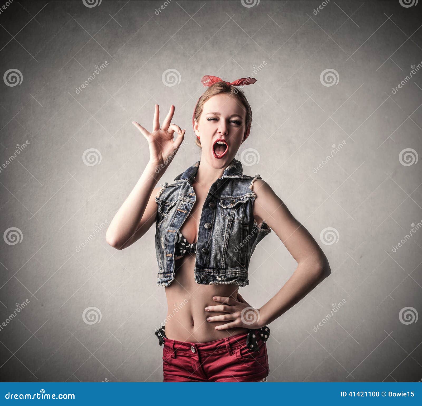 Modern girl stock photo. Image of work, talk, listen - 41421100