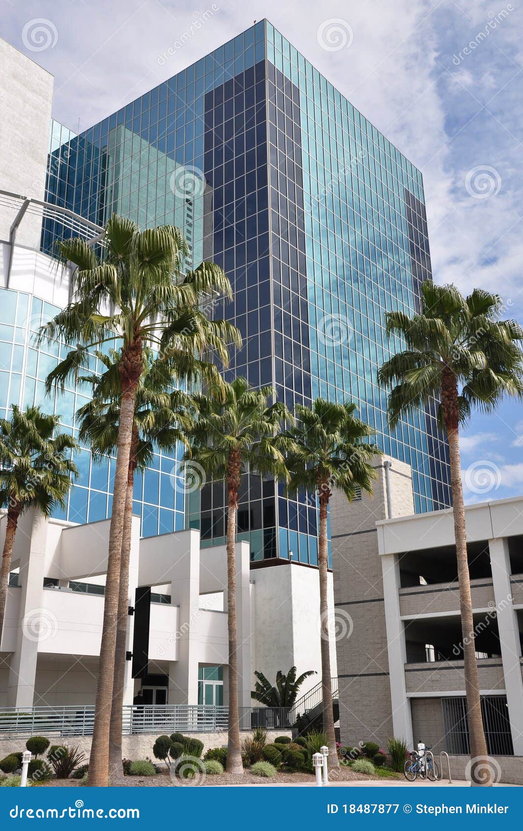 Modern glass building stock image. Image of tree, architectural - 18487877
