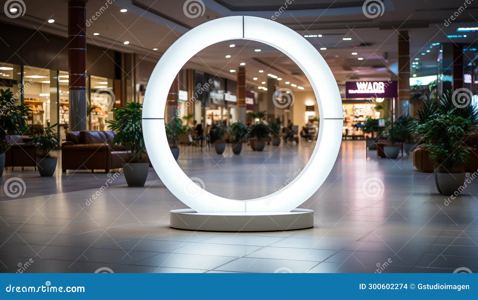 Modern Glass Building with Bright Illuminated Flooring Inside Generated ...