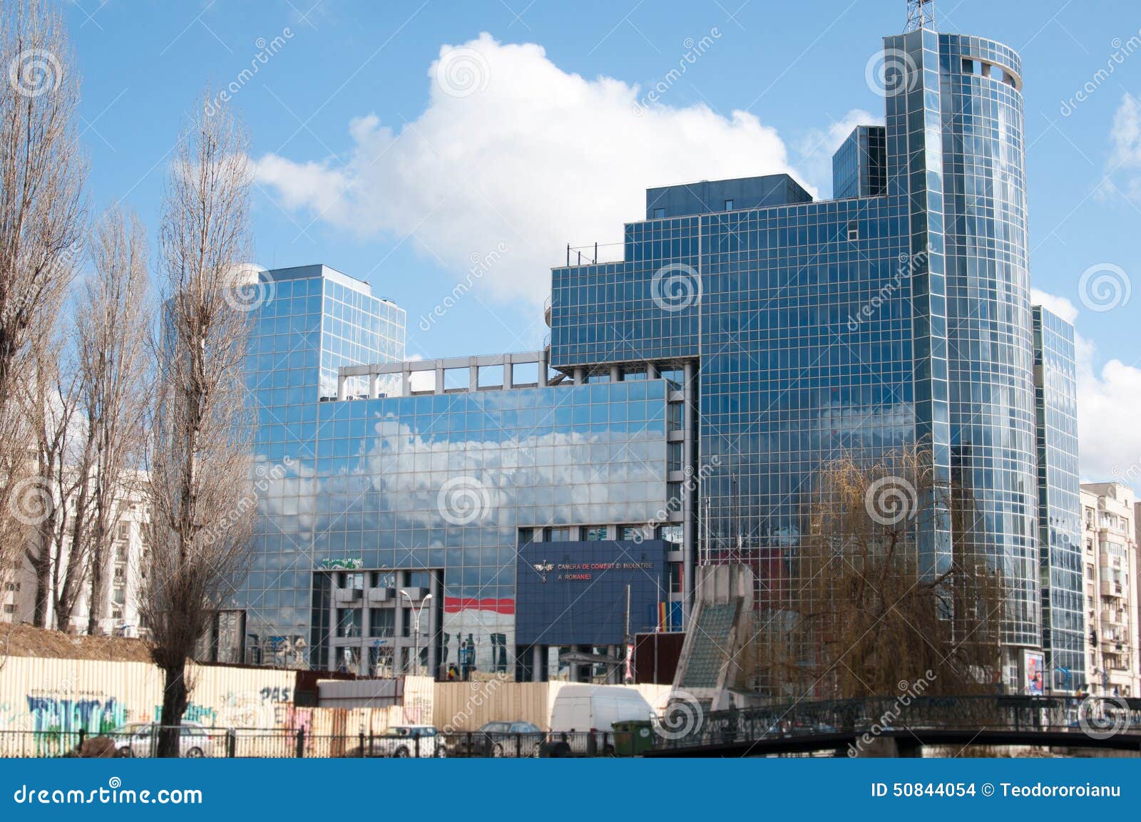 Modern glass building editorial stock image. Image of tower - 50844054
