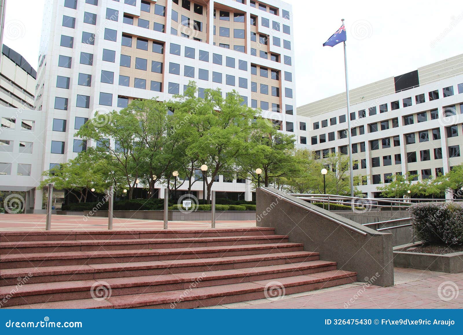 Modern Glass Building in Canberra - Australia Stock Photo - Image of ...