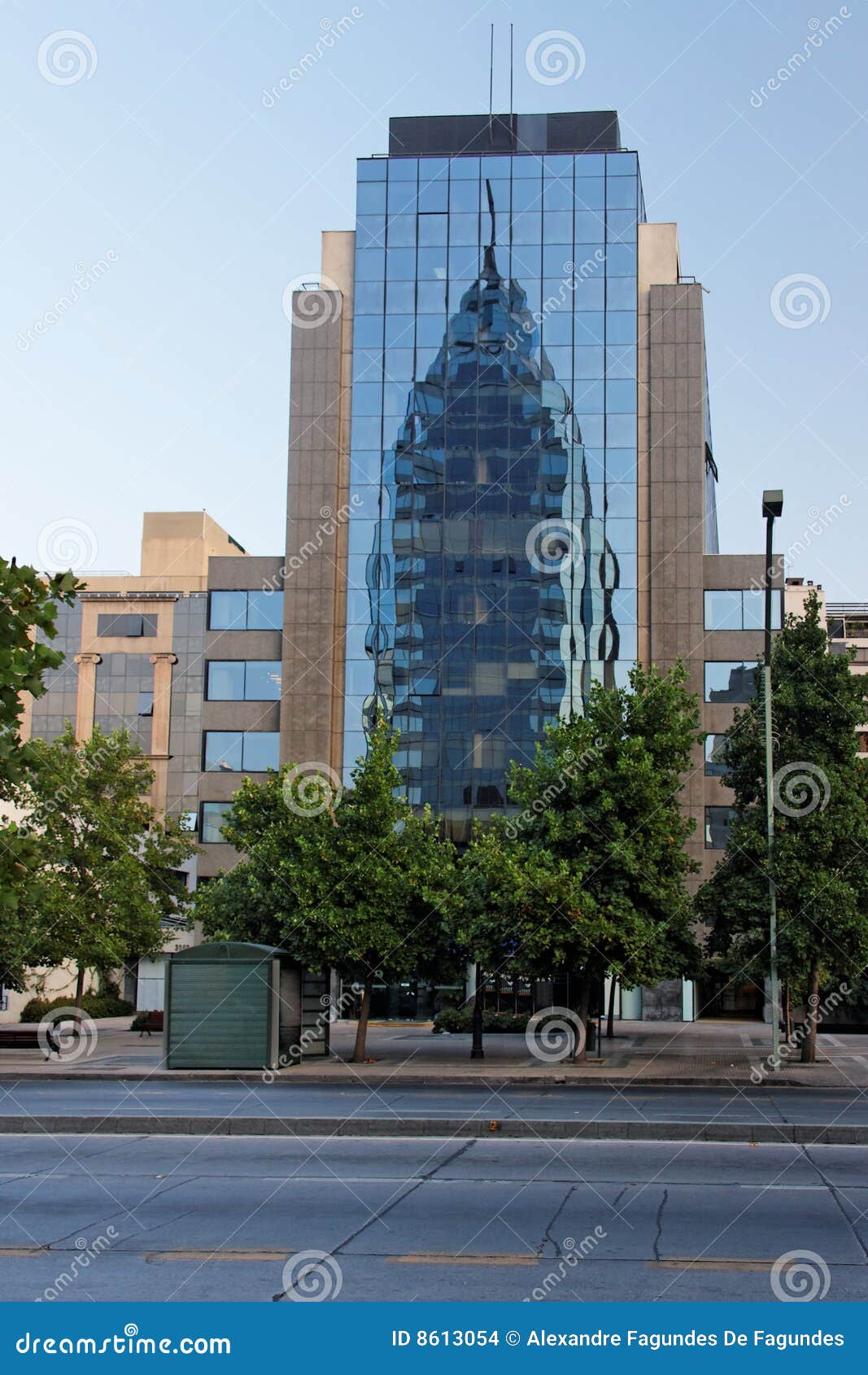 Modern Glass Building Chile Stock Photo - Image of modern, mirror: 8613054