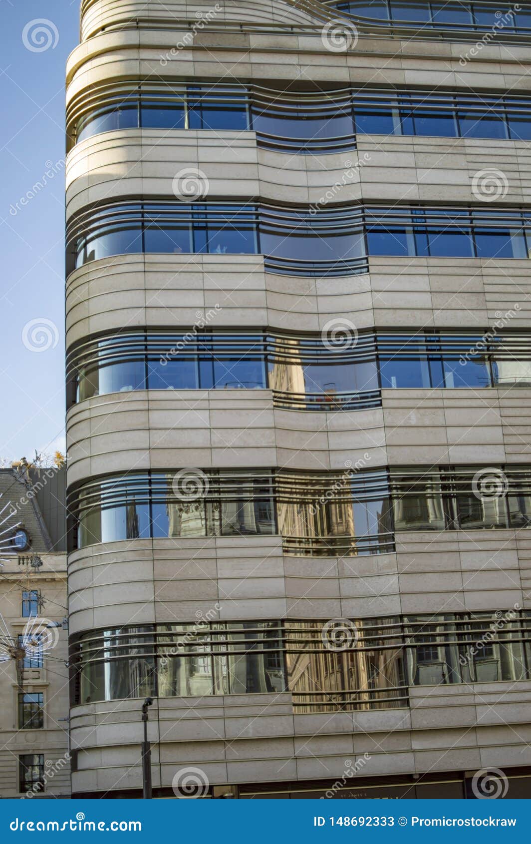 Modern Glass Building in London Stock Image - Image of glass, travel ...