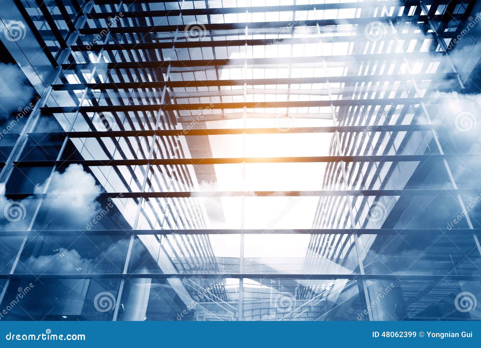 Modern glass building stock image. Image of estate, growth - 48062399