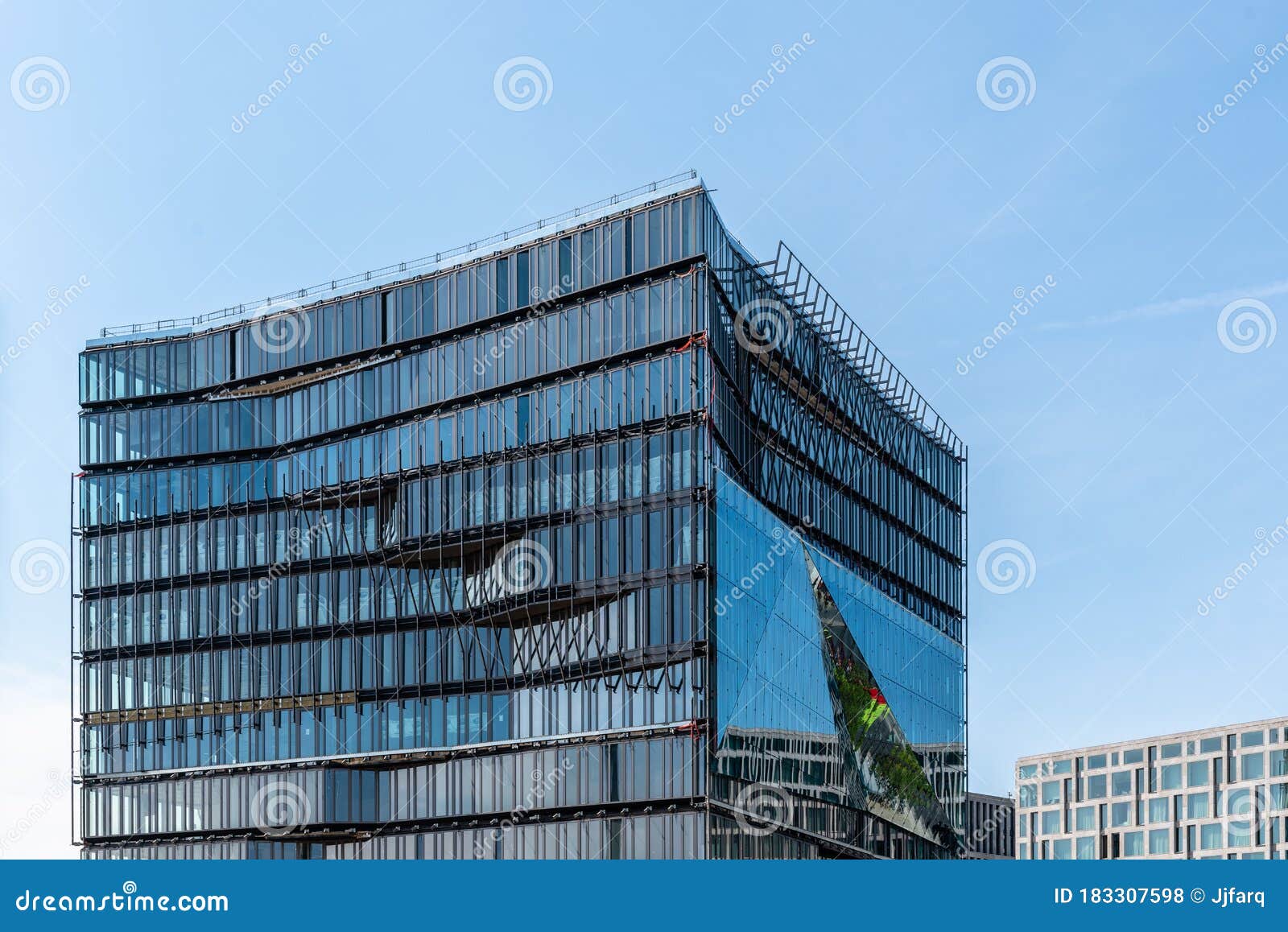 Modern Glass Office Building in Berlin Mitte Editorial Stock Photo ...