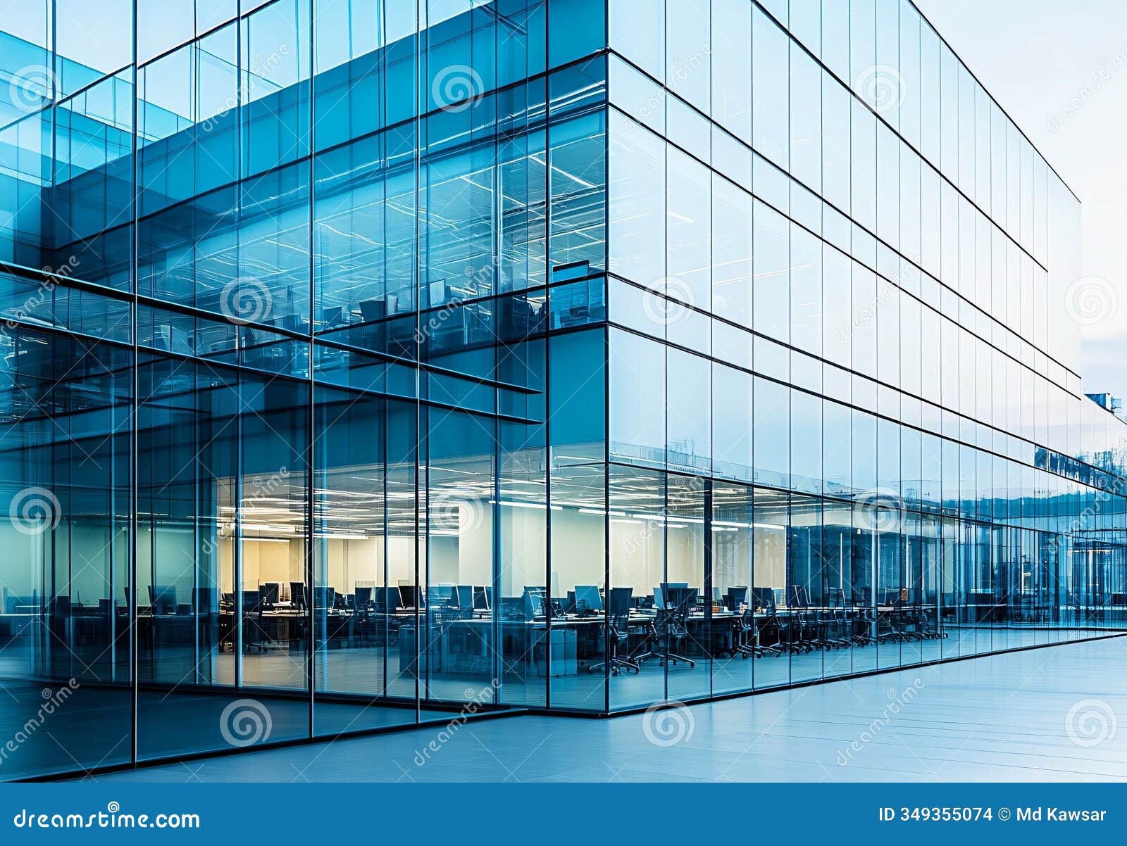 Modern Glass Office Building Exterior Design High Quality Image Stock ...