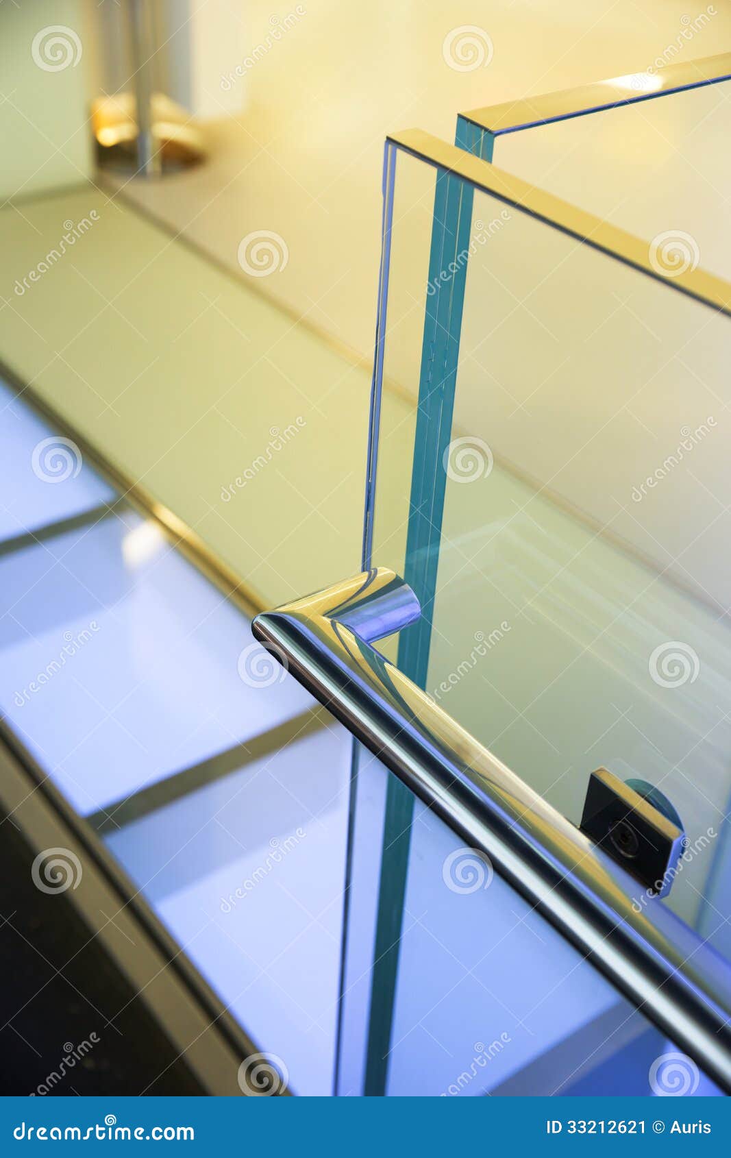Modern glass railing stock image. Image of estate, minimalism - 33212621
