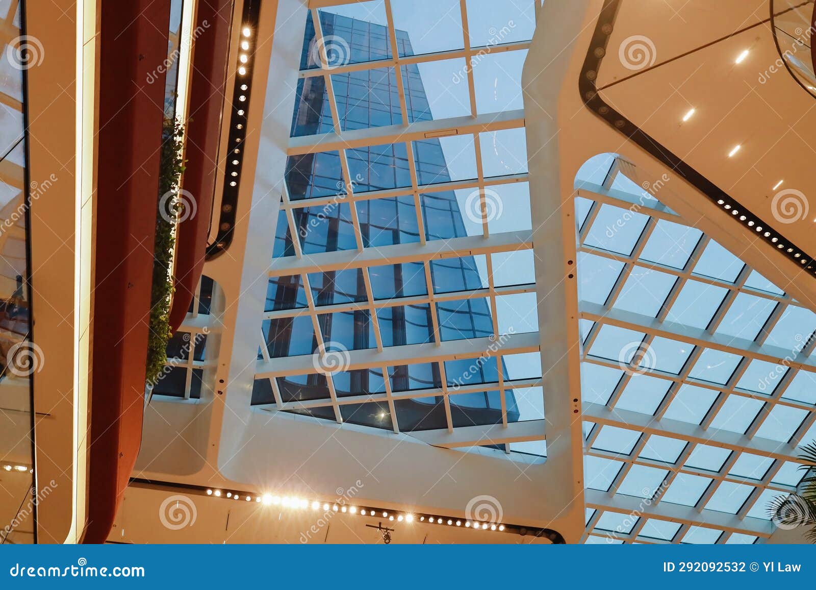 A Modern Glass Roof, Ceiling Inside Shopping Mall Editorial Photography ...