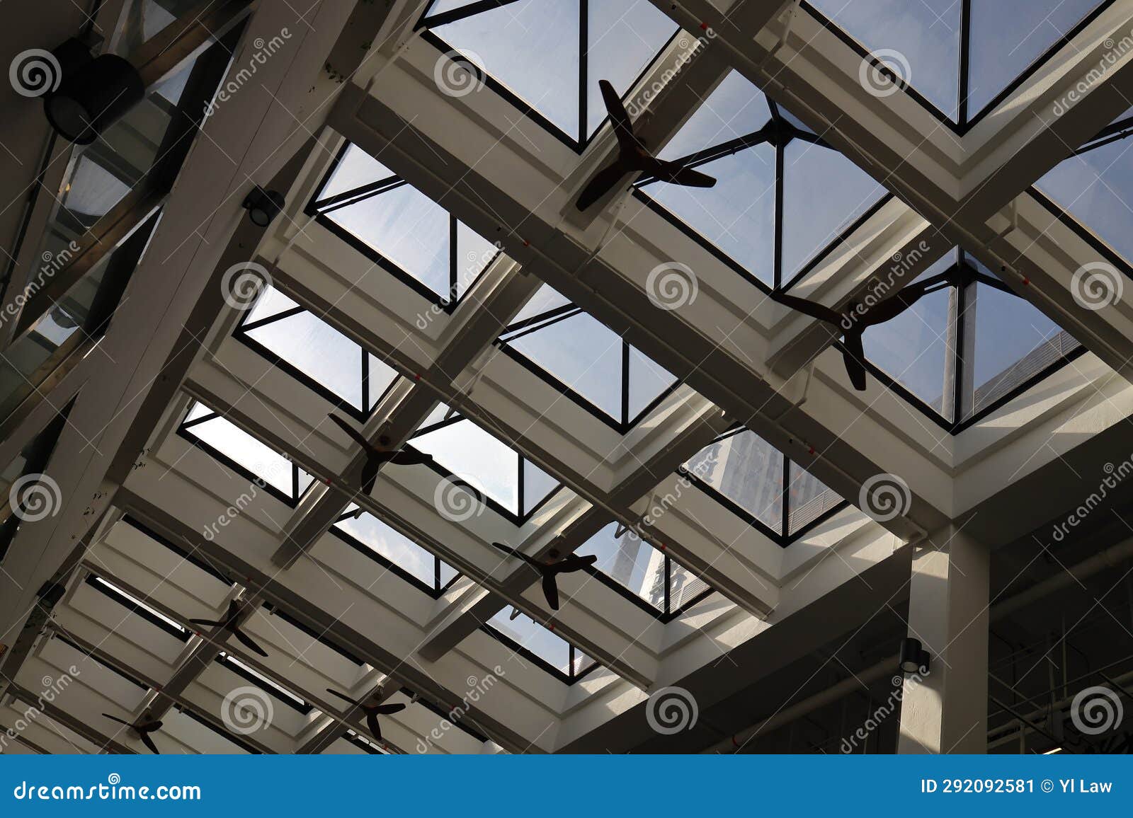 A Modern Glass Roof, Ceiling Inside Shopping Mall Editorial Photo ...
