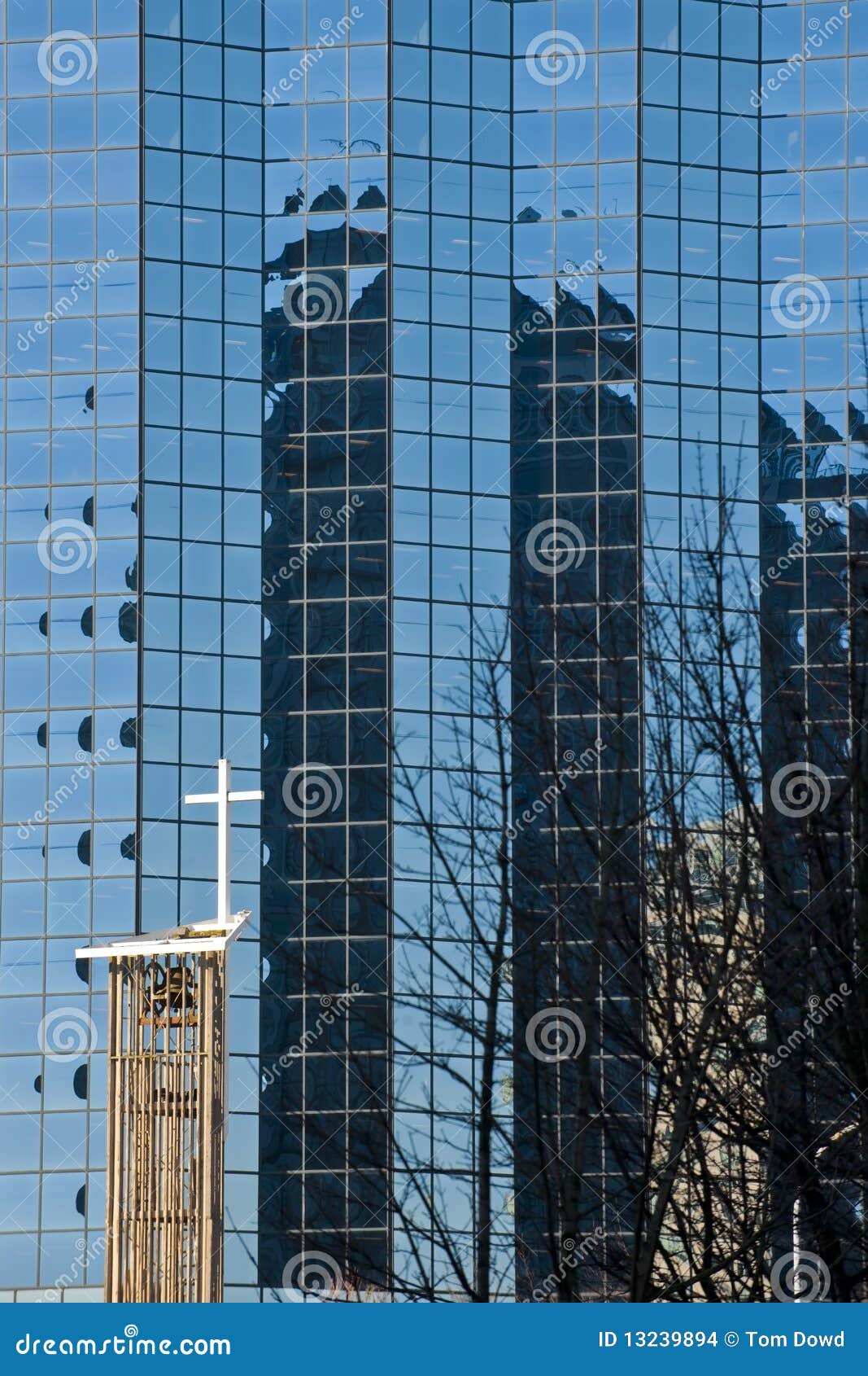 Modern glass skyscrapers stock photo. Image of architecture - 13239894