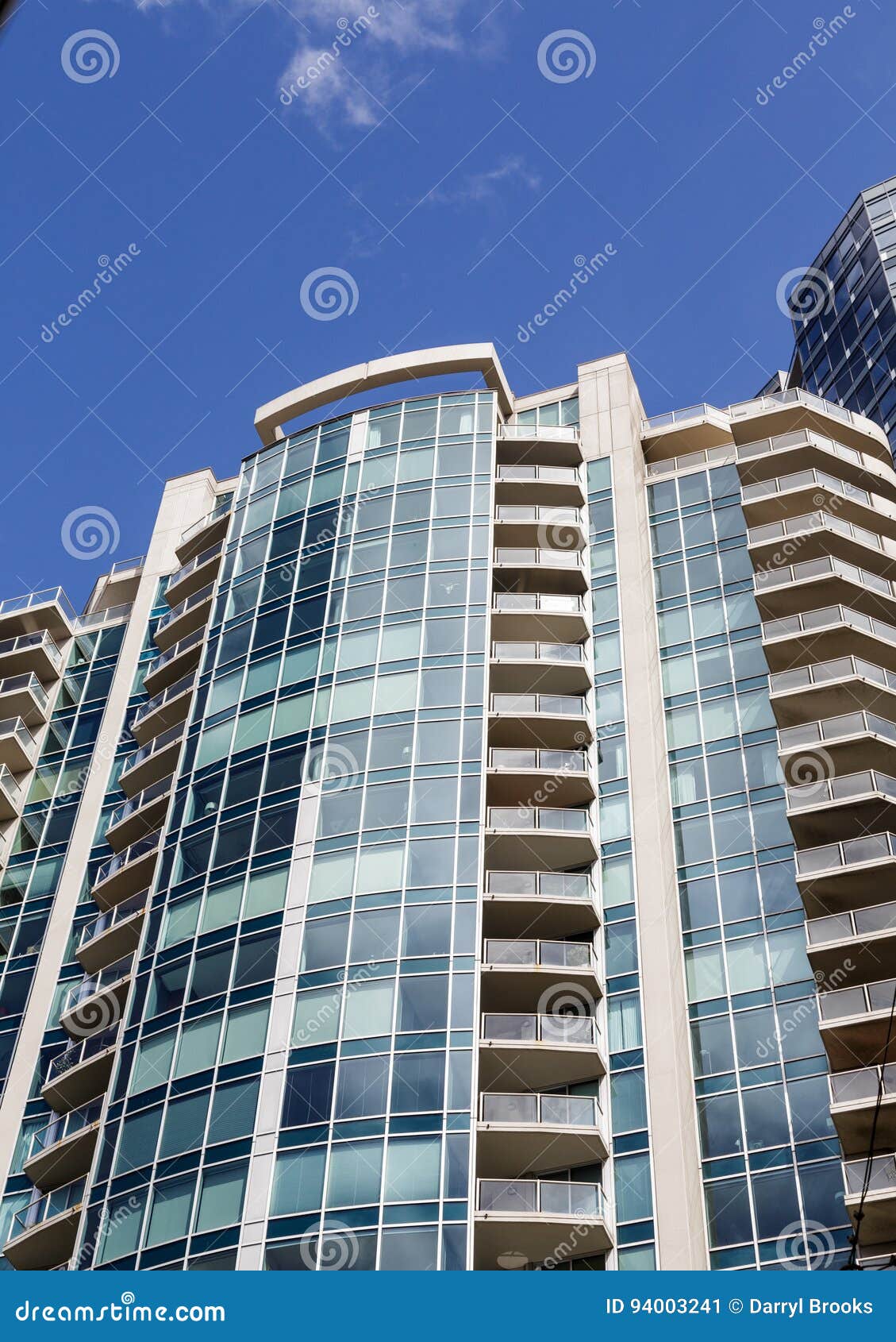 Modern Glass and Steel Tower in Seattle Stock Image - Image of seattle ...